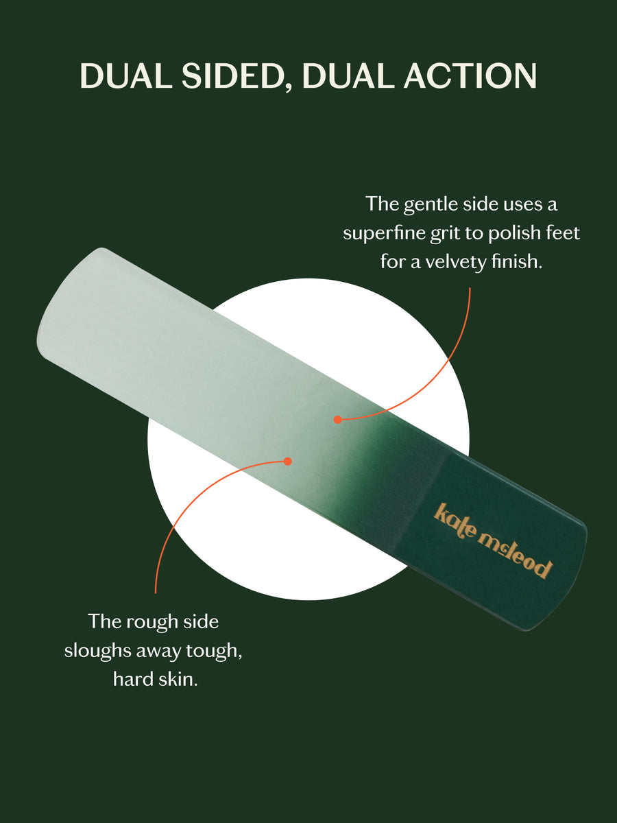 The Foot File | Glass Foot Buffer & Callus Remover – Kate McLeod